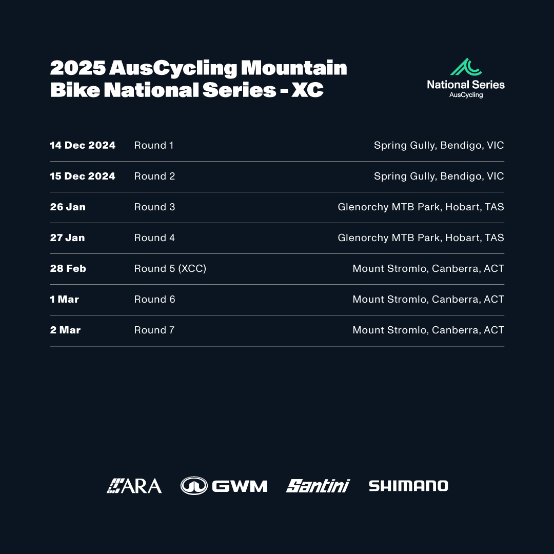 2024/25 mountain bike calendar has been announced | AusCycling