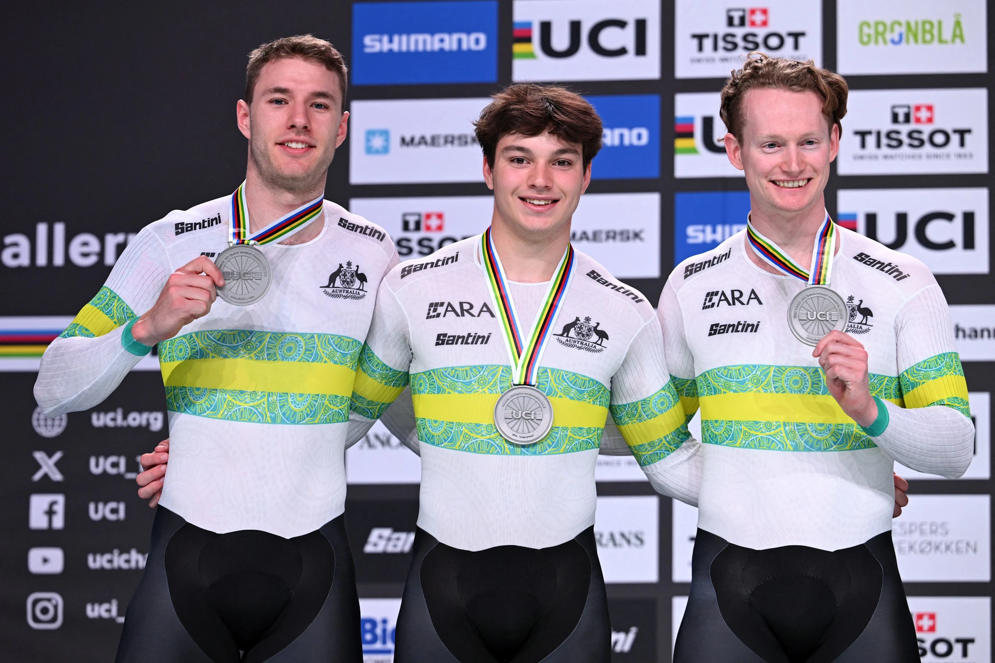 New-look Australian men's team sprint win silver at Track Worlds in ...